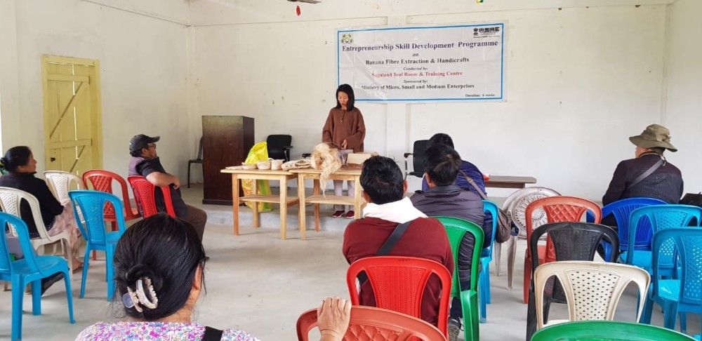 Banana fibre extraction and handicraft development training in Meriyan ...