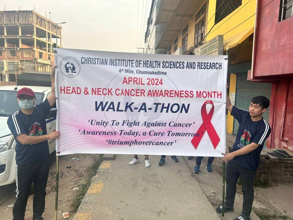 CIHSR raise awareness on head and neck cancer | MorungExpress ...