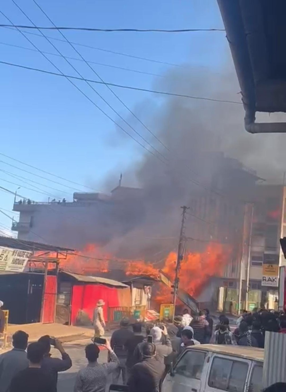 Major Fire reported in Kohima's AG Colony; Firefighters on scene ...